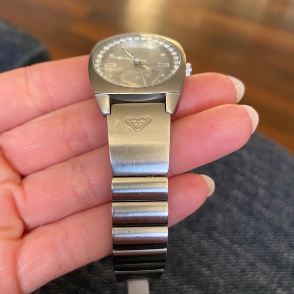 Roxy | Accessories | Roxy Silver Rhinestone Watch | Poshmark